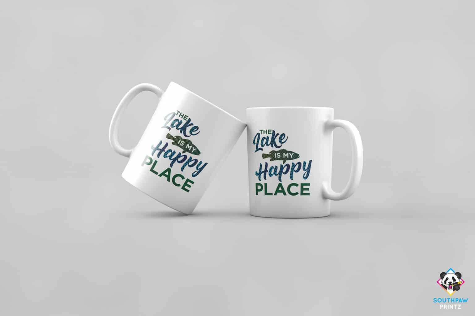 The Lake Is My Happy Place Mug - Southpaw Printz